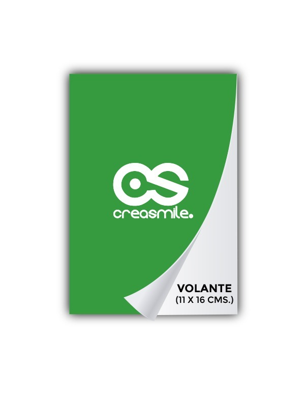 (PS-05A) Flyer 1/4 Oficio. Una Cara (4/0) - CreaSmile